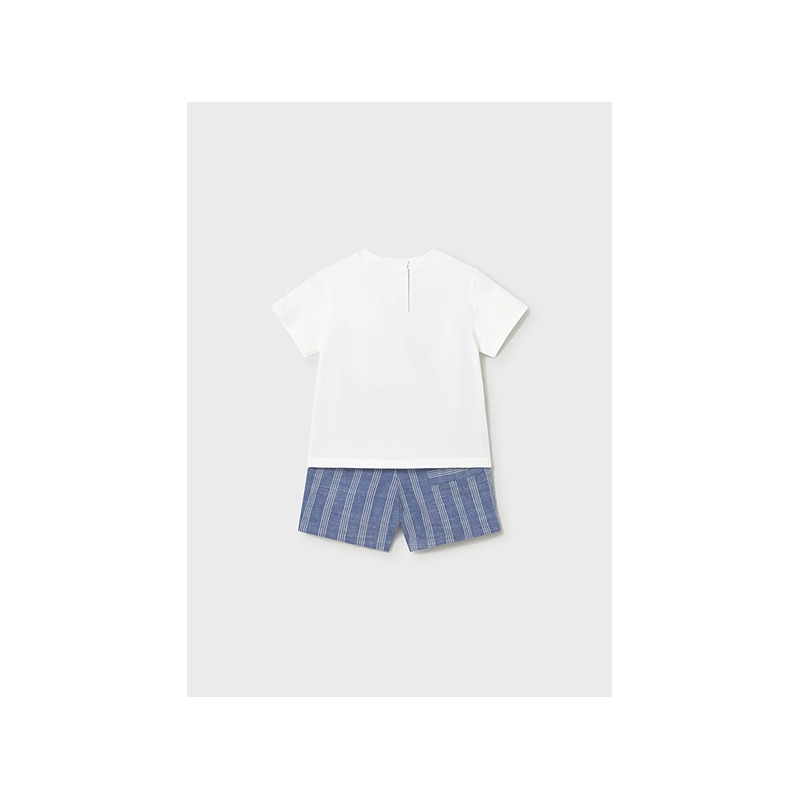 Conjunto bermuda y camisa con lino bebé niño mayoral
